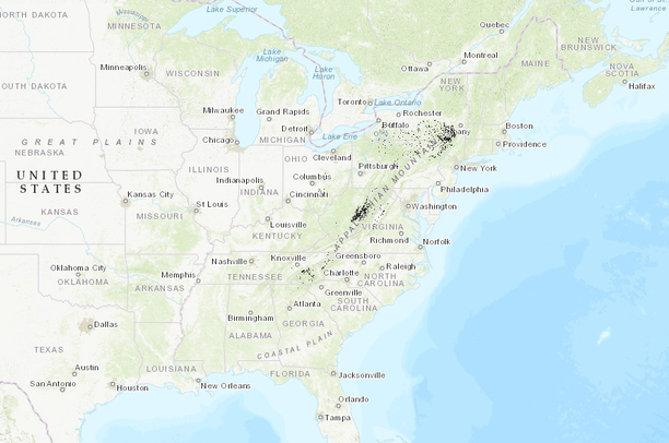 NatureScape: Red Spruce Distribution | Data Basin