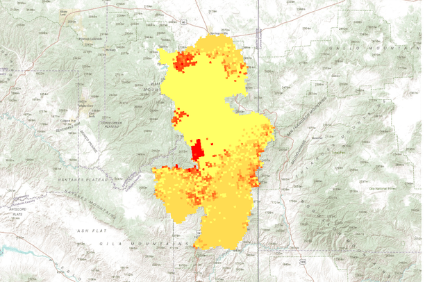 Average Annual Carbon Consumed by Fire (1971-2000) for the Apache ...