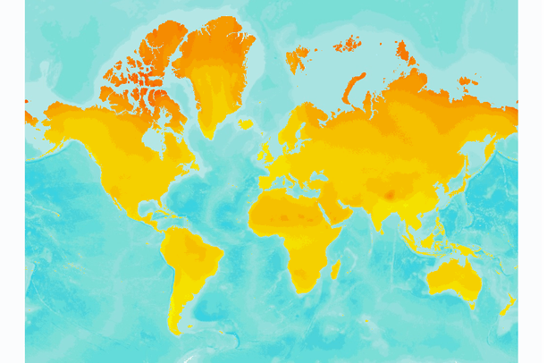 Calculated change (Celsius) in seasonal temperature minimum (Fall: 2020 ...