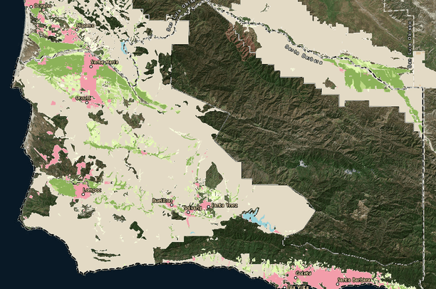 Land Use and Vegetation - Santa Barbara County | Data Basin
