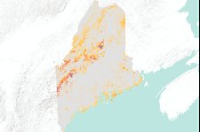 Maine Wind Density | Data Basin