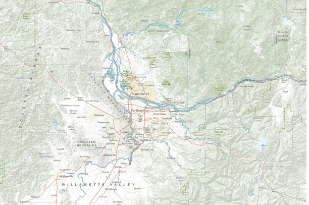 Major Rivers (line), Portland Metro Region, Oregon | Data Basin