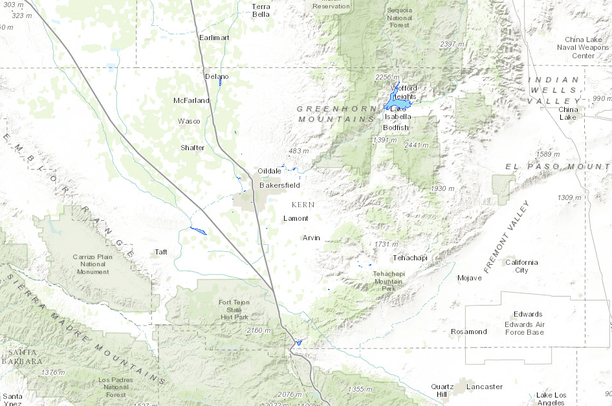 Kern County Water Bodies | Data Basin