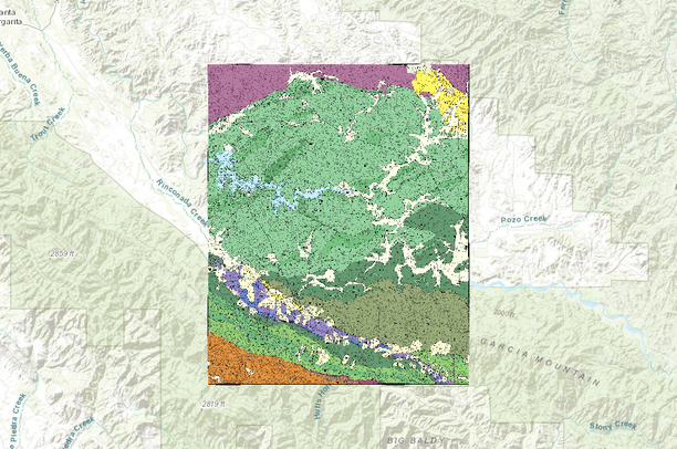 Santa Margarita Lake USGS Quad, Dibblee Geology | Data Basin
