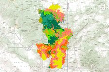 CSIRO A2 simulated vegetation - Apache Sitgreaves, USA | Data Basin