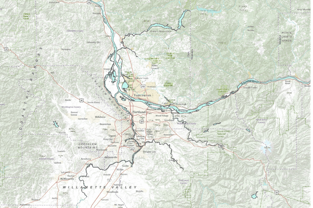 Major Rivers (polygon), Portland Metro Region, Oregon | Data Basin