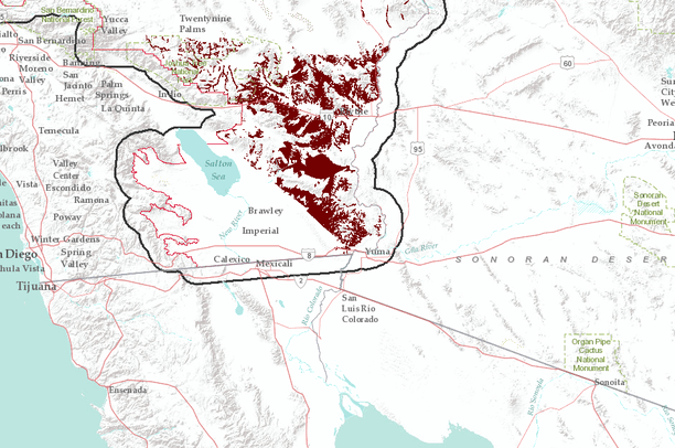Burro Deer - Species Distribution Model Map, DRECP | Data Basin