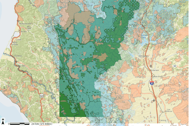 Salmonid Distribution Over Public Lands with Wildfire History in ...