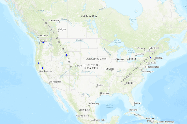 USDA Forest Service NABat Stationary Detectors 2017 | Data Basin