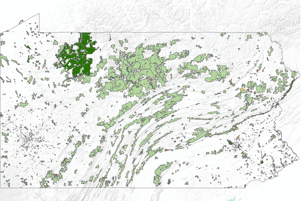 Protected Areas - Pennsylvania, May 2010 | Data Basin