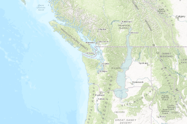 Connected Backbone Map | Data Basin