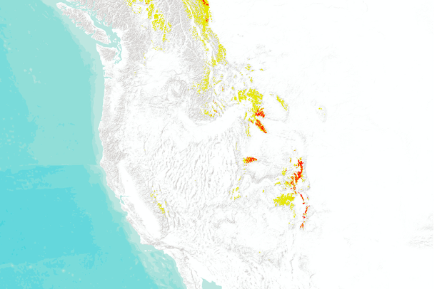 Quaking aspen viability score, 2060 (GFDLCM21 GCM, A2 emissions ...