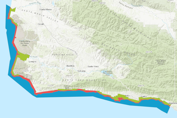 Saline Groundwater Wedge Footprint Model Results (Flux-Controlled ...