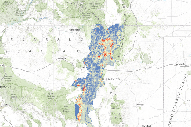 Conditional Flame Length predicted for 2020-2040, 2050-2070, 2080 to 2100 for Rio Grande study ...