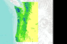 Projected Precipitation of Oregon and Washington (2077-2099) | Data Basin