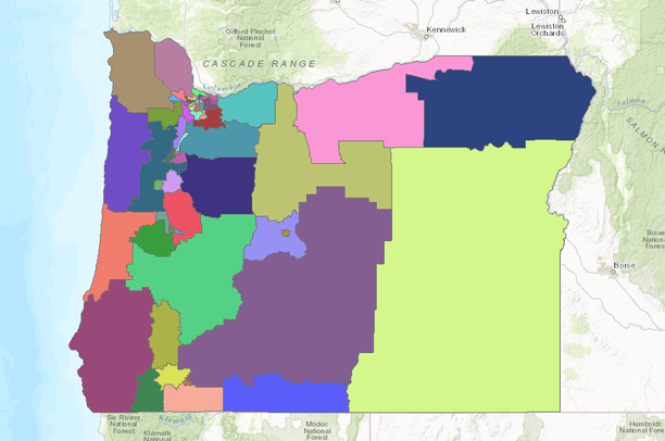 OR State House districts | Data Basin
