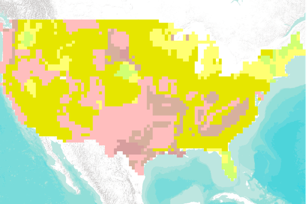 Percent rock fragments in intermediate soil horizons (VEMAP version ...