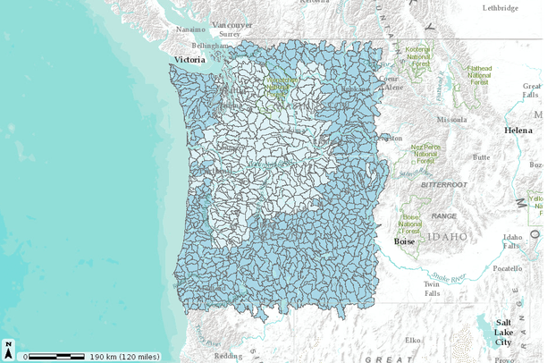 Projections of Change in Annual Precipitation for Oregon and Washington ...