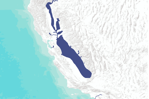 Spotted bass (Micropterus punctulatus) distribution in California as of ...
