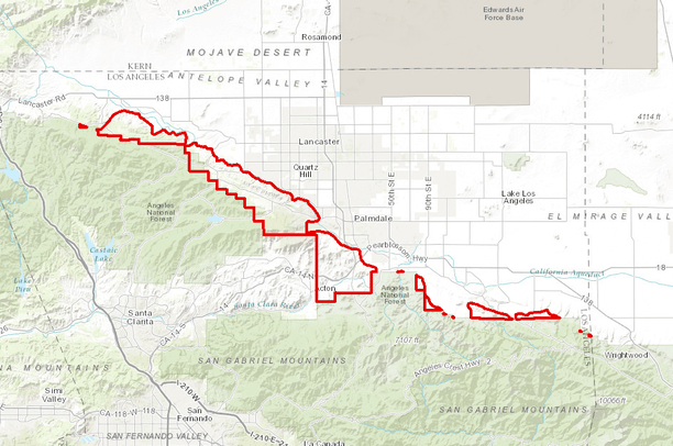 Antelope Valley Area, Southwest of West Mojave Ecoregion Subsection ...