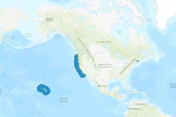Ocean Uses: California, Hawaii, Maine, Oregon, and Washington | Data Basin
