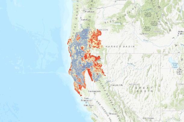 Enhanced Resistance Surface, Pacific Fisher | Data Basin