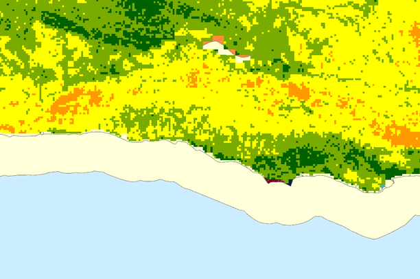 Map 7 - vulnerable communities overlain with high fire risk areas ...