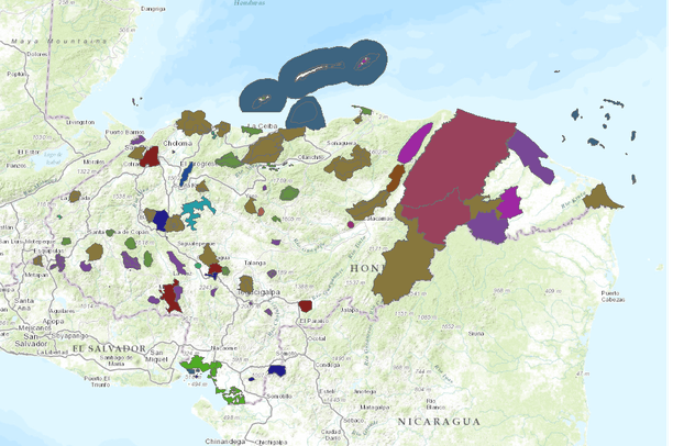 areas protegidas Honduras | Data Basin