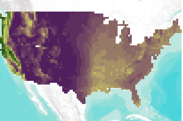 Projected annual average precipitation (mm) under CCC future climate ...