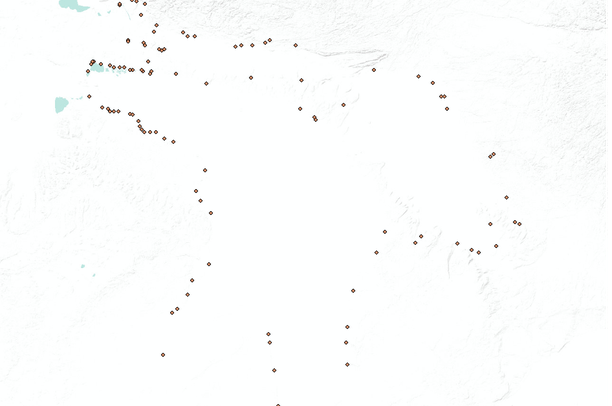 Lake Michigan, USA: Locations of collections of sea lampreys | Data Basin