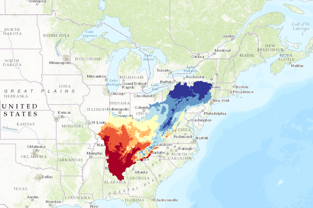 PRISM: Average Normal Annual Temperature (1981-2010) | Data Basin