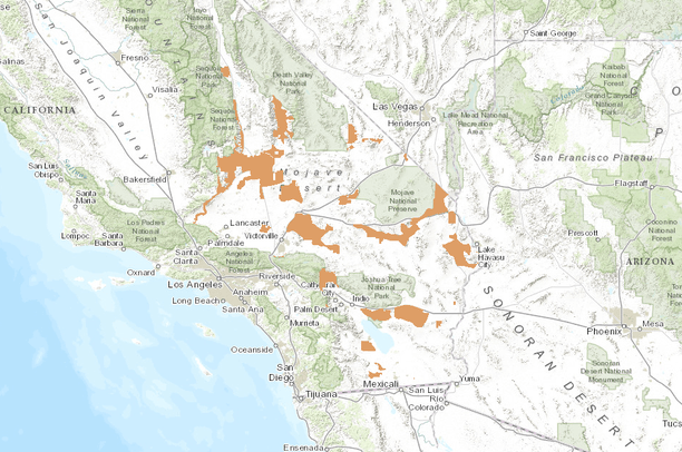 Special Recreation Management Area (SRMA) Designations, DRECP Proposed ...
