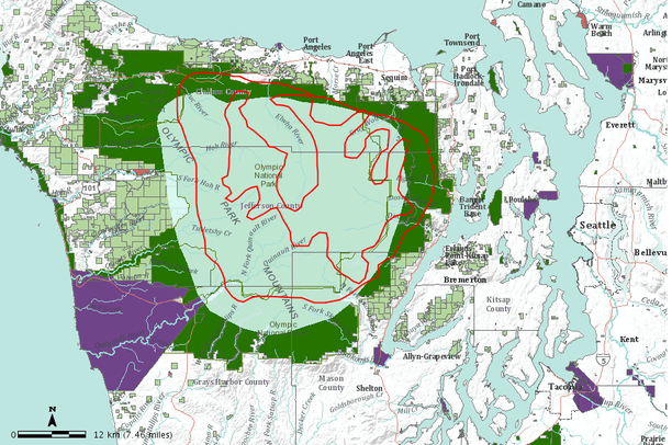 Hemlock Distribution - Current and Predicted Future Temperatures ...