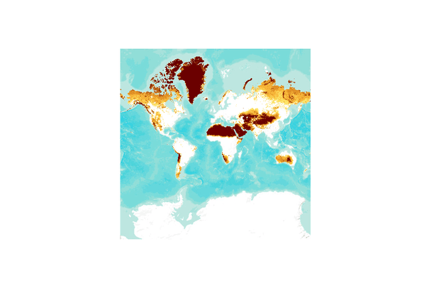 HWSD: Global barren/sparsely vegetated lands | Data Basin