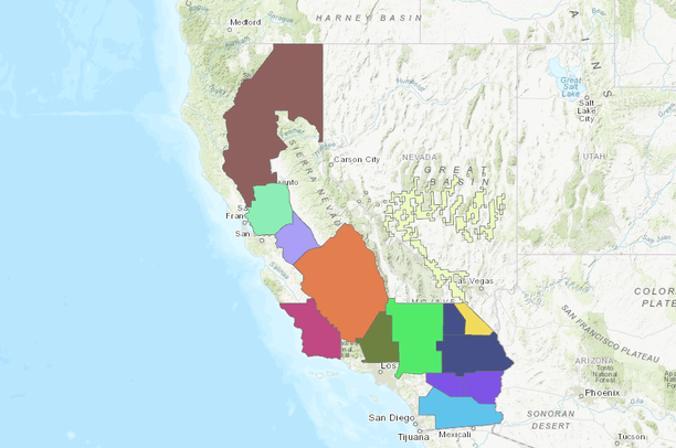 Map for CPUC IRP team | Data Basin