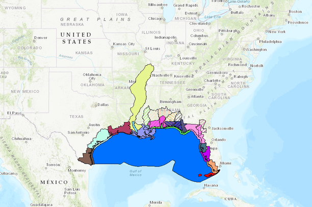 Biological planning units and aquatic extensions for the Gulf Coast ...