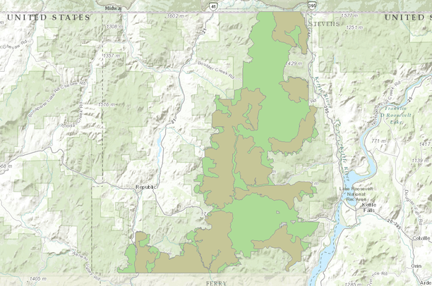 Kettle Refuge Roadless Areas | Data Basin