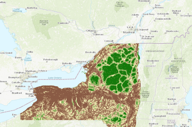 Local Connectivity, New York State | Data Basin