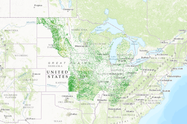 Grass, Pasture and Hay in the US Midwest (Cropland Data Layer 2014 ...