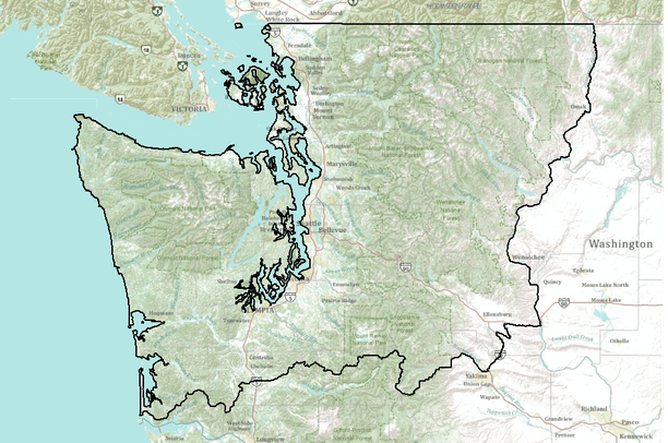 Western Washington Conservation Blueprint study area boundary | Data Basin