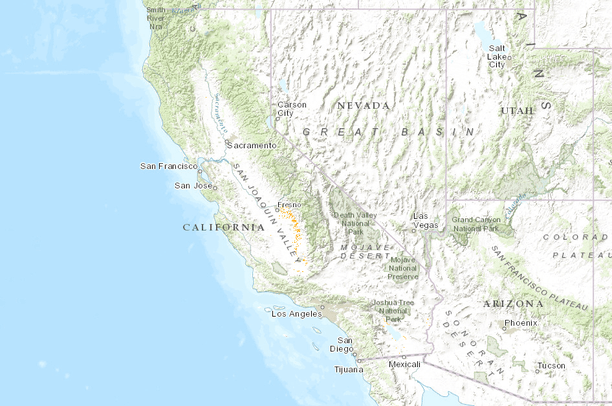 San Joaquin Valley Citrus Crops - USDA CDL 2014 Data | Data Basin