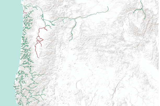 Oregon Fish Habitat Distribution - Fall Chinook | Data Basin