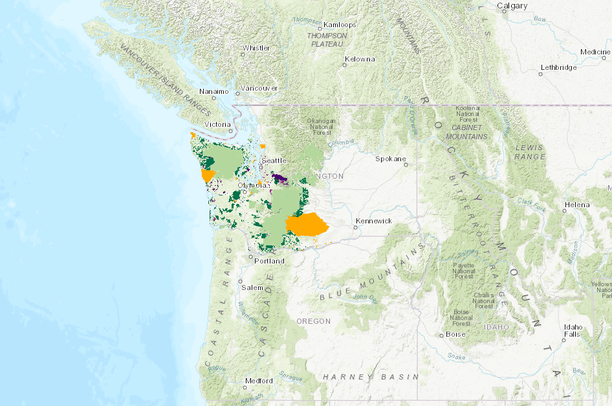 Western Washington Protected Areas, 2019 | Data Basin