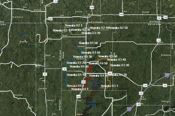 Nowata County Bird Routes | Data Basin