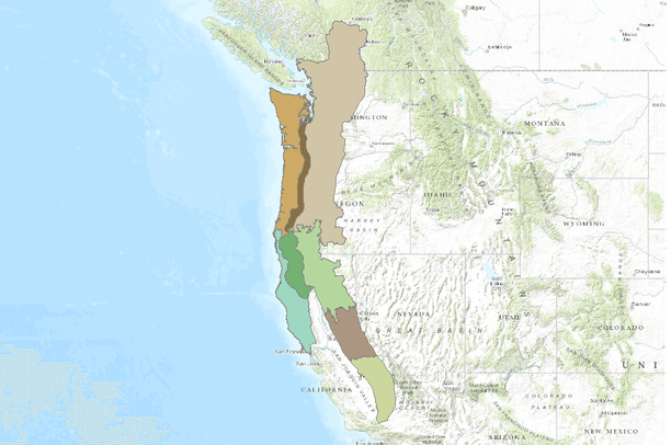 Model Regions for First Generation Fisher PPO for the West Coast DPS ...