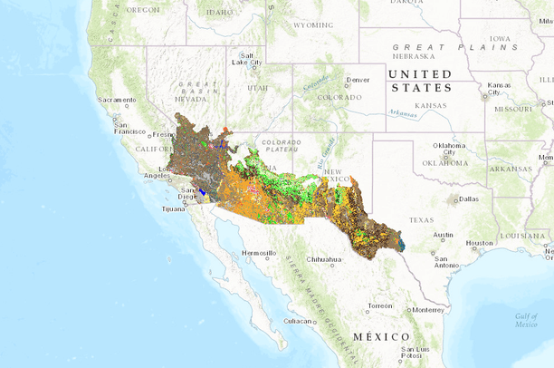 LANDFIRE Existing Vegetation Type 1.3.0 in Desert LCC | Data Basin