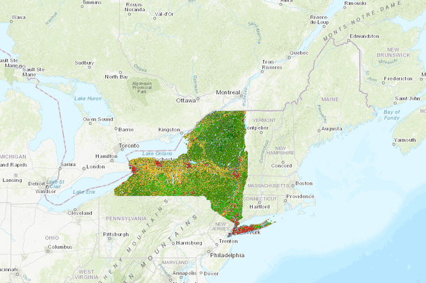 Ecological Systems Model, New York State | Data Basin