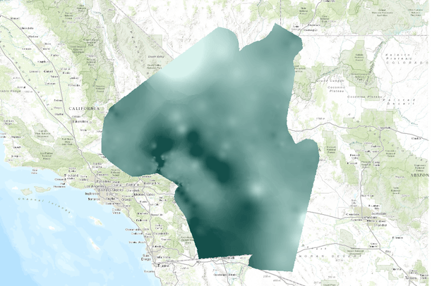 Xantusia vigilis - Genetic divergence landscape, in the Mojave and ...