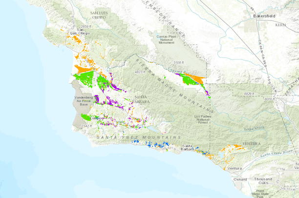 Santa Barbara County - Cropland Types | Data Basin