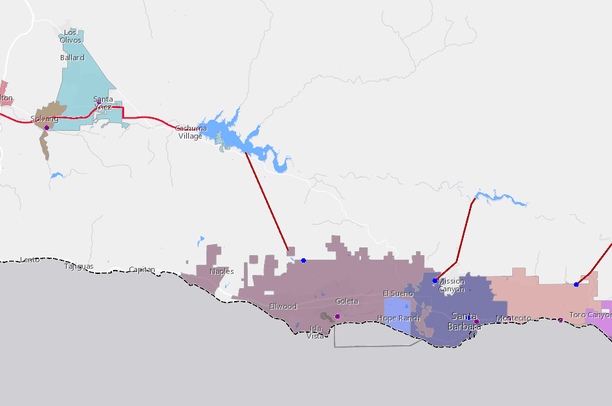 Water Resources - Infrastructure/Districts within Santa Barbara County ...